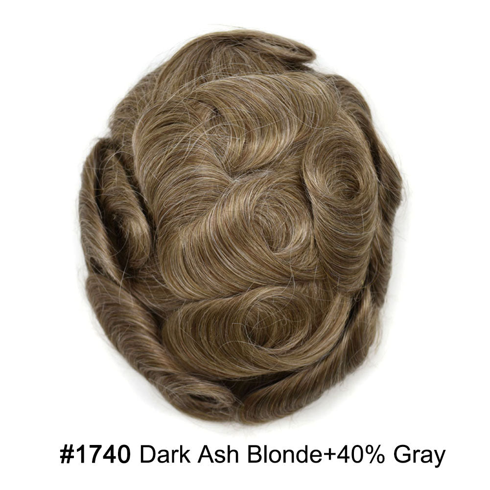 LYRICAL TOUPEE Full French Lace Toupee Bleached Knots Natural Hair ...