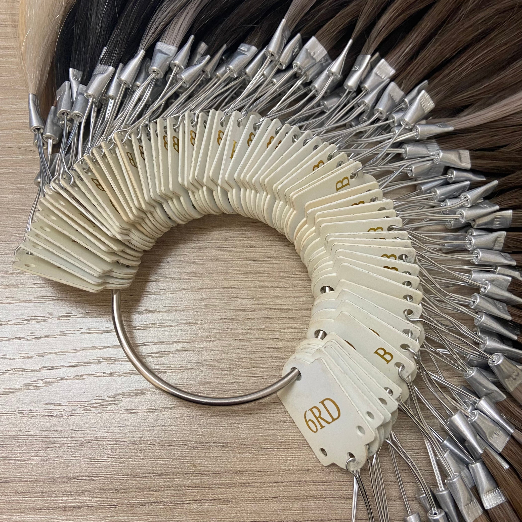 LYRICAL TOUPEE 60/pack Hair Swatches for Testing Color Human Hair Swat ...